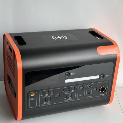 China 2200W Constant Power Can Drive 4000W High Capacity Orange Outdoor Vehicle Power Station for sale