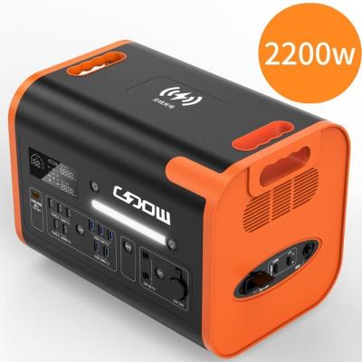 China 90 Minutes Charging Time 2200W Portable Solar Power Station for Household Emergency for sale