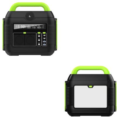 China Hot 600W Outdoor Camping Portable Power Station with Lithium Iron Phosphate Battery for sale