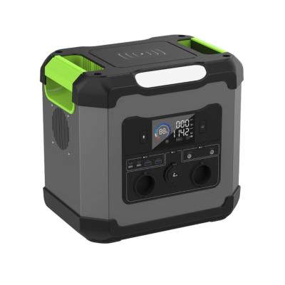 China Custom Outdoor Party Charging Multi-Functional Solar Portable Power Station 1500W for sale