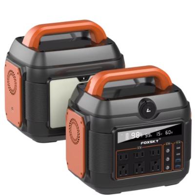 China 600W Solar Power Portable Outdoor Energy Storage Power Station with Lithium Battery for sale