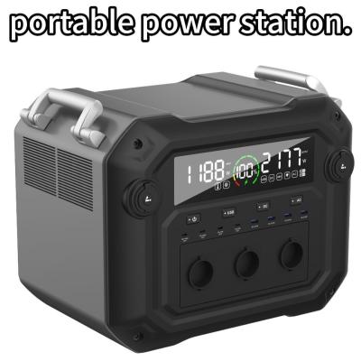 China 2500W AC Output Power Portable Power Station Un38.3 MSDS Authentication for Outdoor Travel for sale