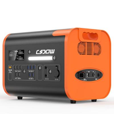 China Outdoor Camping Portable Power Station 40ah/2200W with Liquid Crystal Display Screen for sale