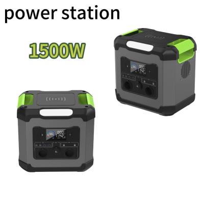 China Outdoor Camping ST15 1500W Portable Power Station with 110V/220V Solar Panel Charging for sale