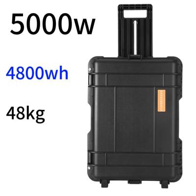 China Family Emergency Portable Power Station 5000W ABS Alloy Shell Material Multi-Functional for sale