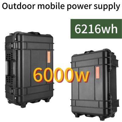 China 6000W Portable Rechargeable Solar Wind Power Station for Live Broadcast and Outdoor for sale