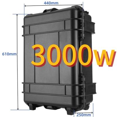 China 3000W Outdoor Mobile Power Solar Generator with Emergency Portable Power Station for sale