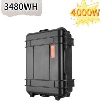 China Black Drawbar Box 4000W Solar Generator Portable Power Station for Outdoor Drone Photography for sale