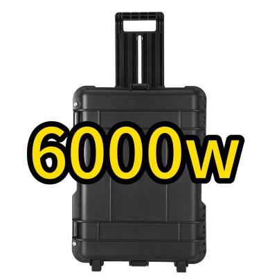 China USB/Type-C 18W Max Home and Camping Portable Charger 6000W 6216WH ST-60 Power Station for sale