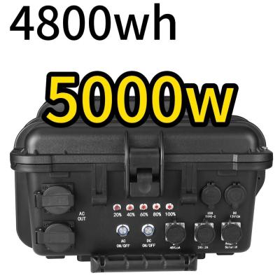 China Customizable Communication 5000W 4800WH Portable Power Banks for Home and Camping for sale