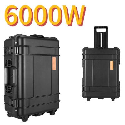China 6000W Large Capacity Lithium Battery Portable Power Station for Markets in South America for sale