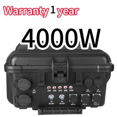 China 8000W Peak Power 1 LED Large Capacity Mobile Power Supply for Emergency Power Station for sale
