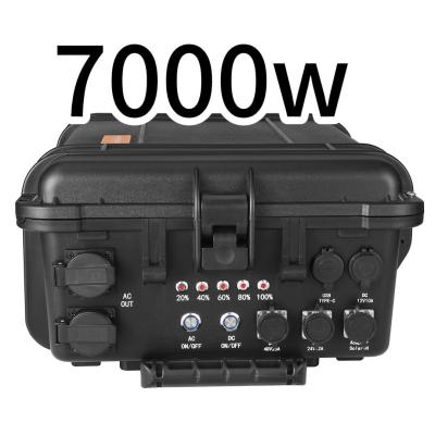 China Portable 7000W Solar Generator Battery Energy Storage System with 50.000kg Gross Weight for sale