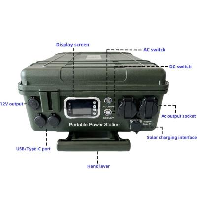 China Portable Energy Storage System 6000W Solar Generator Power Station with AC/DC Output for sale