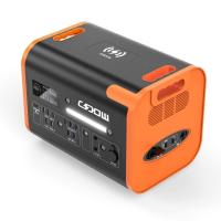 China 40ah Solar Generator Power Socket Plug 2200W Portable Camping Solar Power Station Orange Black for sale