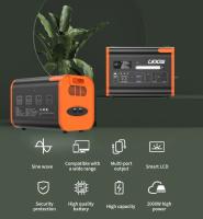 China AT22 Solar Generator 2200W 220V 110V LiFePO4 Portable Solar Power Station Orange Black for sale
