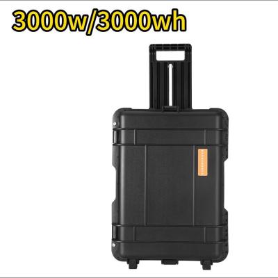 China 3000W/3000wh Portable Power Station with Lithium LiFePO4 Battery Solar Power Generation for sale