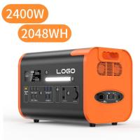 China 2400W/2048wh/LiFePO4 Portable Solar Generator for Outdoor Overload Protection Function for sale
