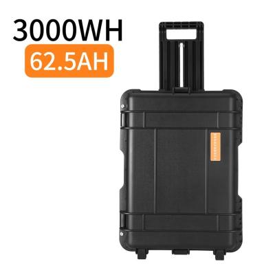 China Solar Panel Charging Mode Multifunctional Portable Power Station 3000W/3000wh/62.5ah for sale