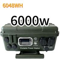 China RV Solar Charging High Capacity 6000W/6048wh Power Station with ABS Middle Frame for sale