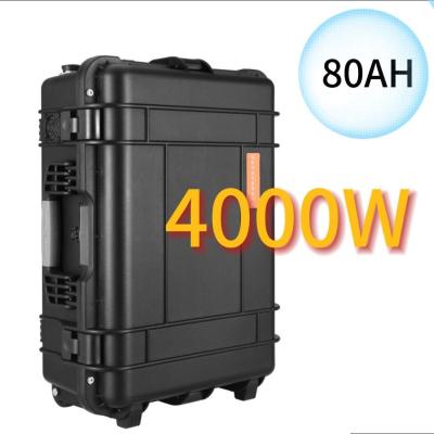 China 4000W/110V/230V Portable Power Station for LiFePO4 Energy Storage and Battery Indicator for sale