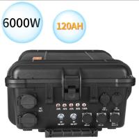 China Portable 6000W/6216wh Ternary Lithium Battery Energy Storage Emergency Power Station for sale