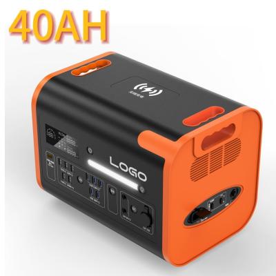 China Emergency Energy Storage Power Station with 2400W Portable and Type-C 3*18W/2*100W for sale