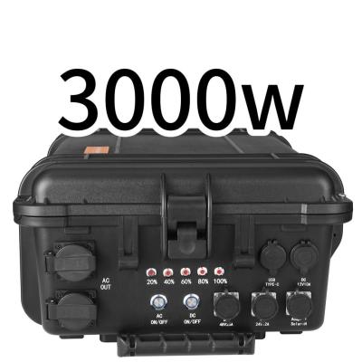 China Portable Pull Rod with Pulley Multi-Functional Emergency Backup Power Station 3000W for sale