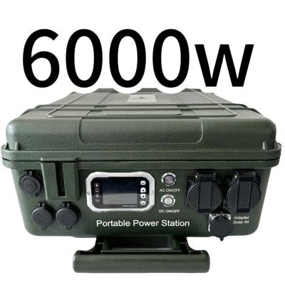 China 6048wh Large Capacity Mobile Power Solar Generator 6000W Power Station for High Demand for sale