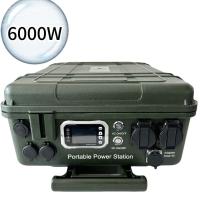 China Multifunctional 6000W Peak 3000W Total Output Power Portable Power Station with Display for sale