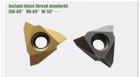 China TiAIN Coated Tungsten Carbide Insert Lathe Thread Tool MTTR 436003 for sale