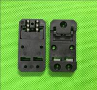China Plastic Din Rail Mounting Holder Spring Loaded DIN35 Bracket DRC-232 35mm Width for sale
