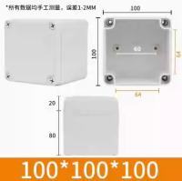 China Clear Lid ABS PC Material Watertight Electric Box 100*100*100mm with Plastic Screws for sale