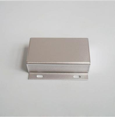 China Durable Custom Enclosure With Mounting Brackets In Anodized Silver and Black 49*24*80mm for sale