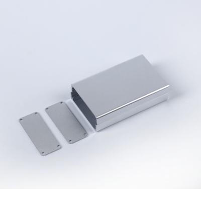 China Corrosion Resistance Anodizing Black and Silver Extruded Aluminum Enclosure Housing For Industrial Control Panels for sale
