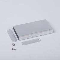 China 52*13*110mm Customizable Flat Aluminum Case In Silver Color For Electronics PCB Fitting for sale