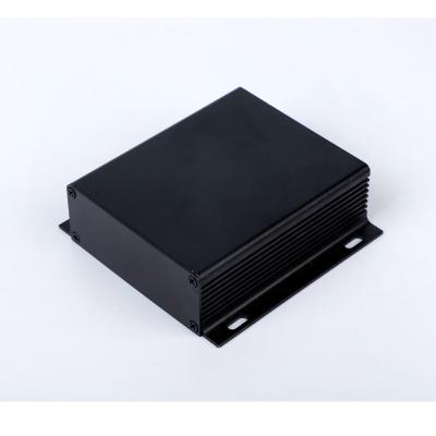 China 82*28*100mm Black Aluminum Heatsink Enclosure For Electronic Project Box With Wall-mount for sale