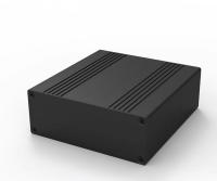 China 106*40*110mm Brushed Black Aluminum Heatsink Case For Width100mm PCB Project Box for sale