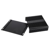 China 204x48x150mm Extruded Large Aluminum Enclosure With Heatsink Sides In Black Silver Color for sale