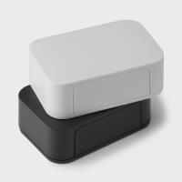 China 100*67*35mm Black and White IoT Small Plastic Case For WIFI Router Enclosure With Baffle for sale