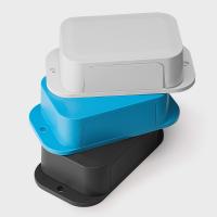 China Black Wall Mount IoT Small Plastic Case 100*67*35mm For Network Enclosure for sale