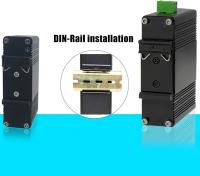 China Aluminum 35mm Din Rail Fixed Clamp Black DIN Rail Mounting Clip Snap for Relay Mounting for sale