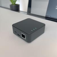 China DIY Network Case Smart Home System Electronic Network Router with LED Light Pipes for sale