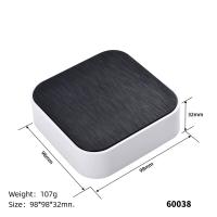 China Brushed Finish Surface 98*98*32mm smart wifi controller desktop plastic enclosures for electronics for sale