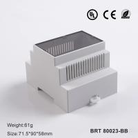 China DIN Rail Enclosure 4 Module DIN Rail Housing For PCB Relays & Modules In Fireproof ABS for sale
