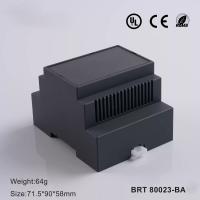 China DIN Rail Enclosure 4 Module DIN Rail Housing For PCB Relays & Modules In Fireproof ABS for sale