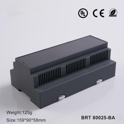 China DIN Rail Enclosure 159*90*58mm 9 Module DIN Rail Box For Industrial Control & Power Supply for sale