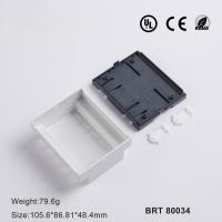 China DIN Rail Enclosure BRT80034 105.6x86.8x48.4mm DIN Rail Box For Industrial Control & Power Supply for sale
