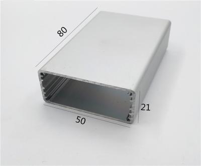 China 50*21*80mm White Aluminum Electronic Enclosure Battery Housing for sale
