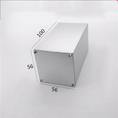 China 56*56*100mm Square Metal Housing Aluminum Case for Control Panel PCB Fitting for sale